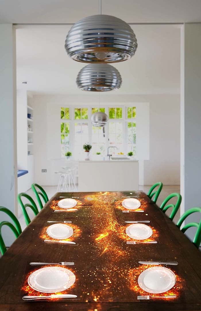 Dinner of Lights : a projection system - Ullo Labs